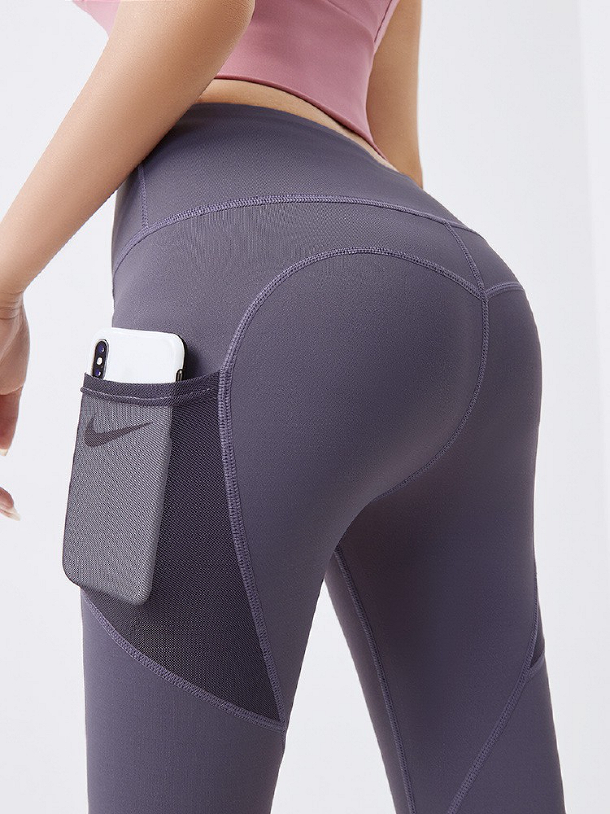 Damen Trainingsanzug Push Up Leggings Sporthose Mit Taschen Hs371