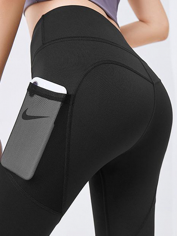 Damen Trainingsanzug Push Up Leggings Sporthose Mit Taschen Hs371