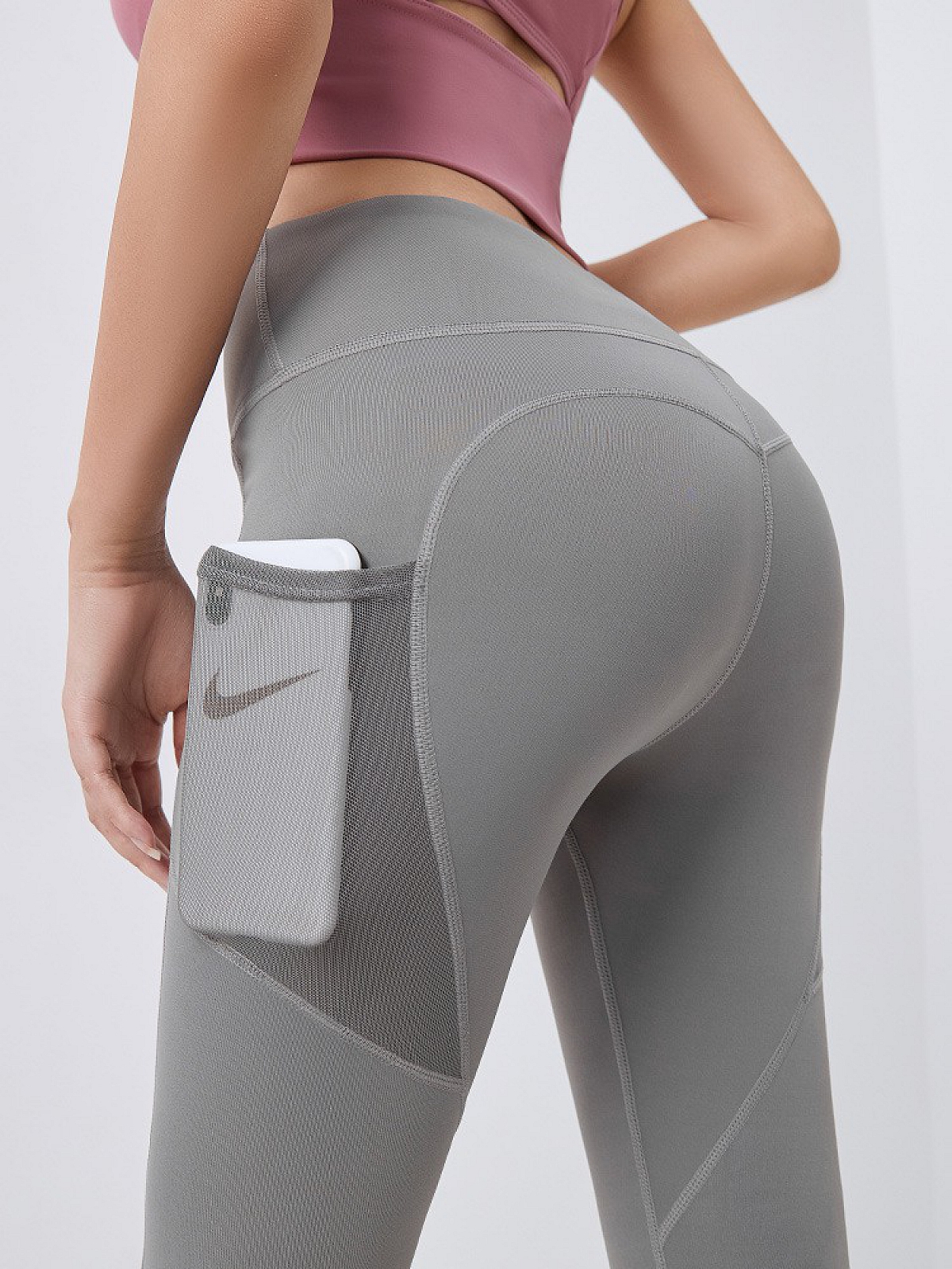Damen Trainingsanzug Push Up Leggings Sporthose Mit Taschen Hs371