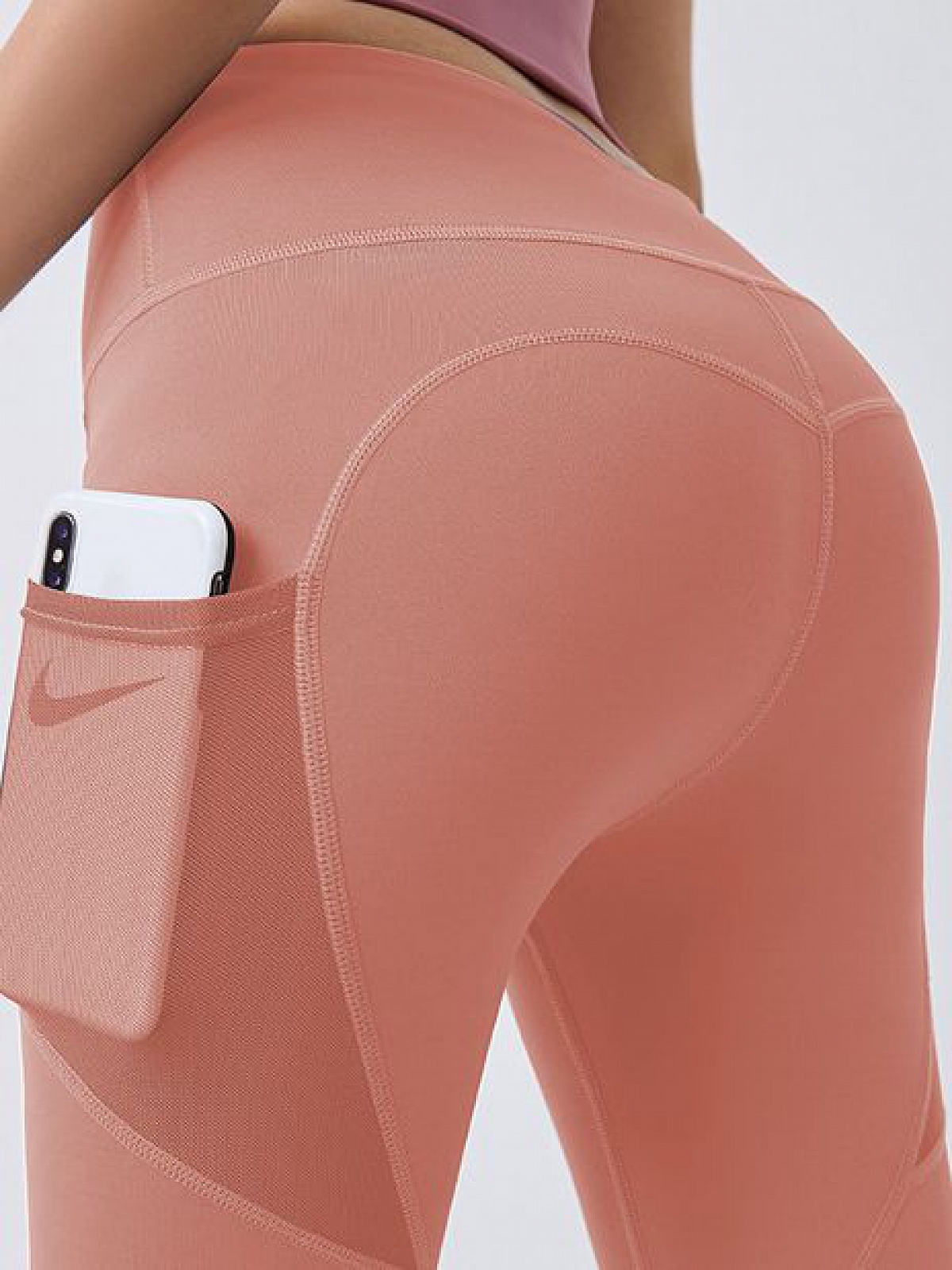 Damen Trainingsanzug Push Up Leggings Sporthose Mit Taschen Hs371