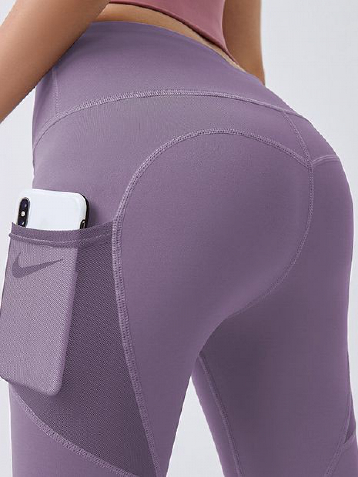 Damen Trainingsanzug Push Up Leggings Sporthose Mit Taschen Hs371